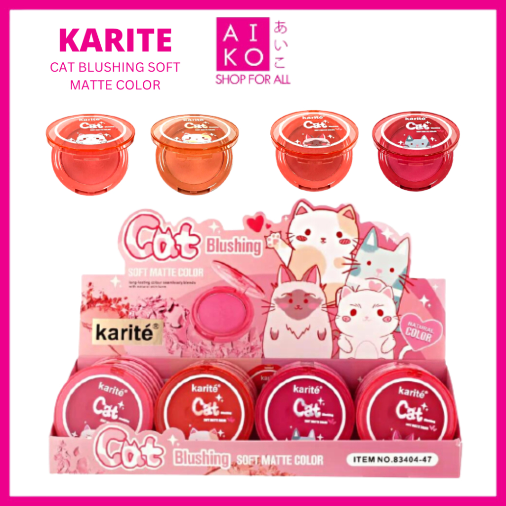(AIKO) KARITE CAT BLUSHING SOFT MATTE COLOR (83404-47) | Shopee Malaysia