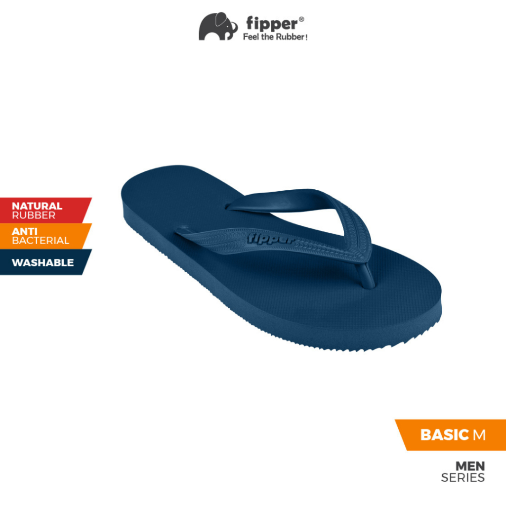 Fipper Slipper Basic M Rubber for Men in Blue (Snorkel) | Shopee Malaysia
