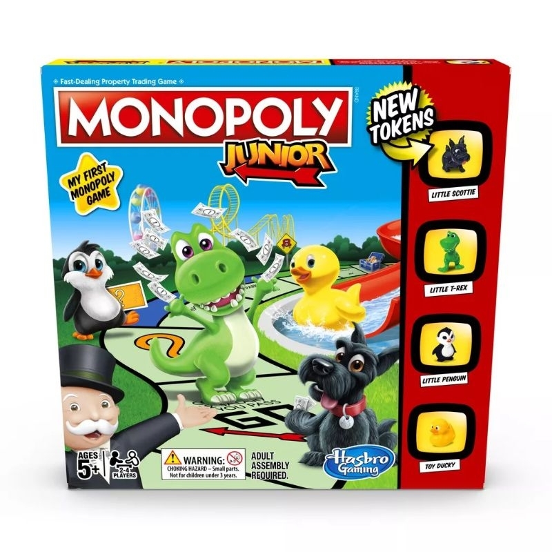 Monopoly Junior Game for Kids Aged 5 and Up, Toys for Kids, Family ...