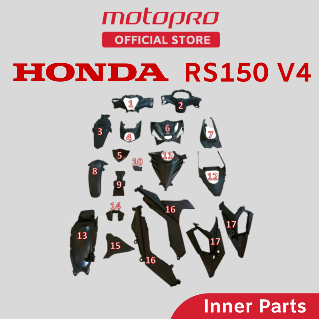HONDA RS150 V4 19pcs Inner Non Color Parts Coverset Body Cover Set ...