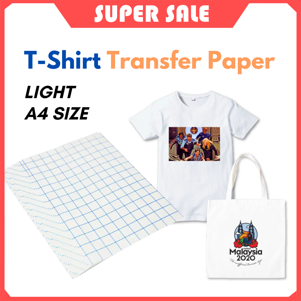 Heat Transfer Paper A4 Size T-shirt Transfer Paper Inkjet Printable ...