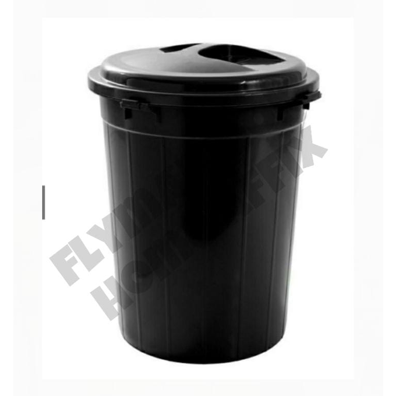 0008 12 Gallon Tong Sampah PVC GARBAGE DUSTBIN / TONG SAMPAH Plastic Garbage Dustbin with cover ...