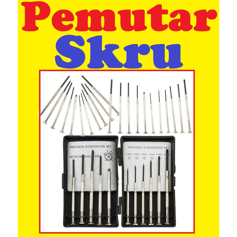Pemutar Skru Screwdriver Screw Driver 11Pcs Mini Small Precision Set ...
