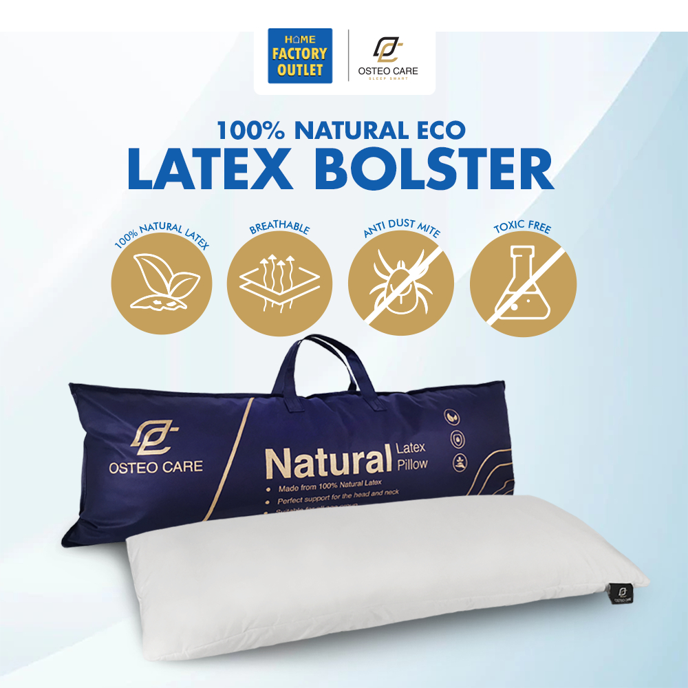 OSTEO CARE Eco Latex Hotel Bolster (Bantal Peluk Hotel Eco Getah ...
