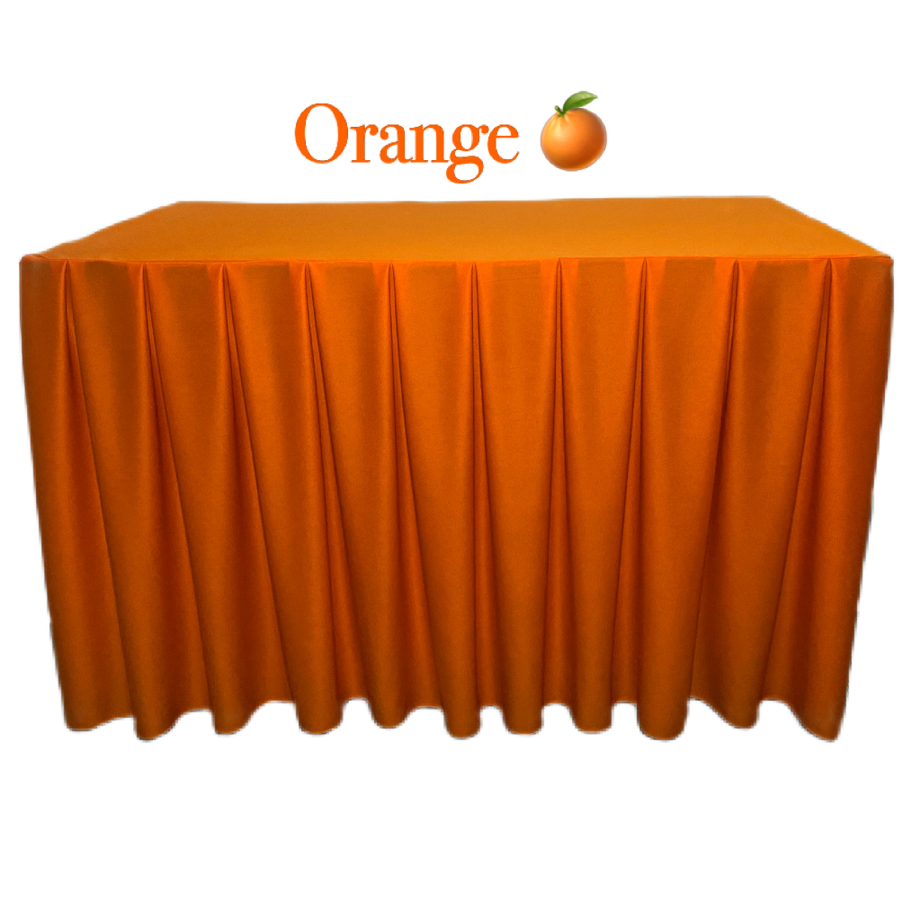 Orange Cover Banquet Table | Shopee Malaysia