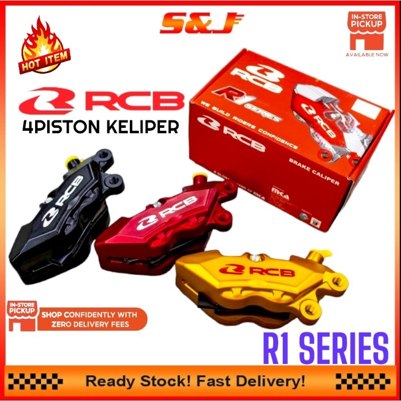 RCB R1 SERIES 4 PISTON CALIPER UNIVERSAL KELIPER 30MM 34MM | Shopee ...