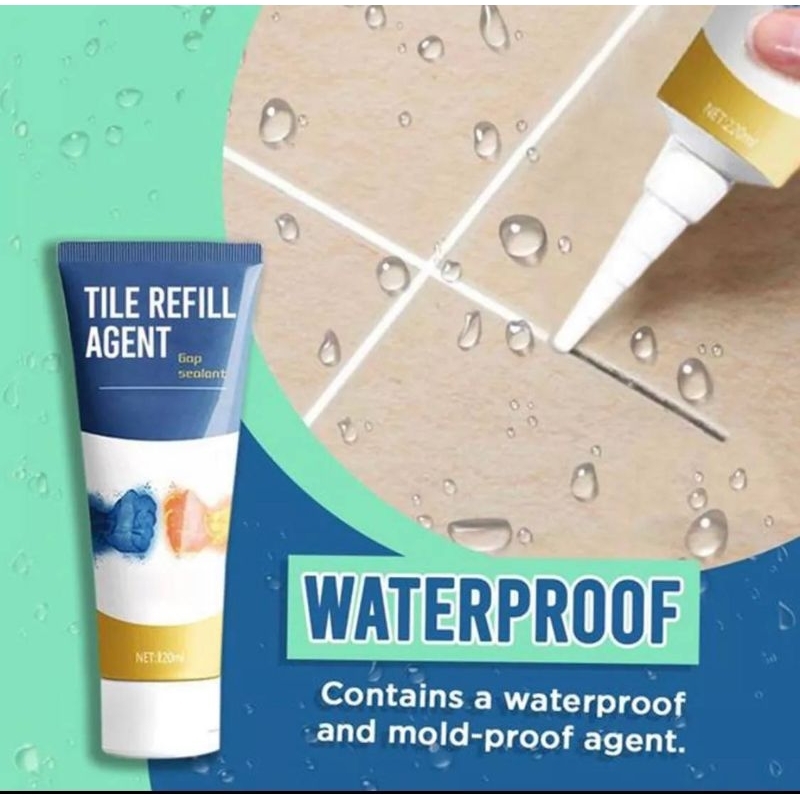 TILE REFILL AGENT memperbaiki celah jubin kotor dan retak, tab mandi ...