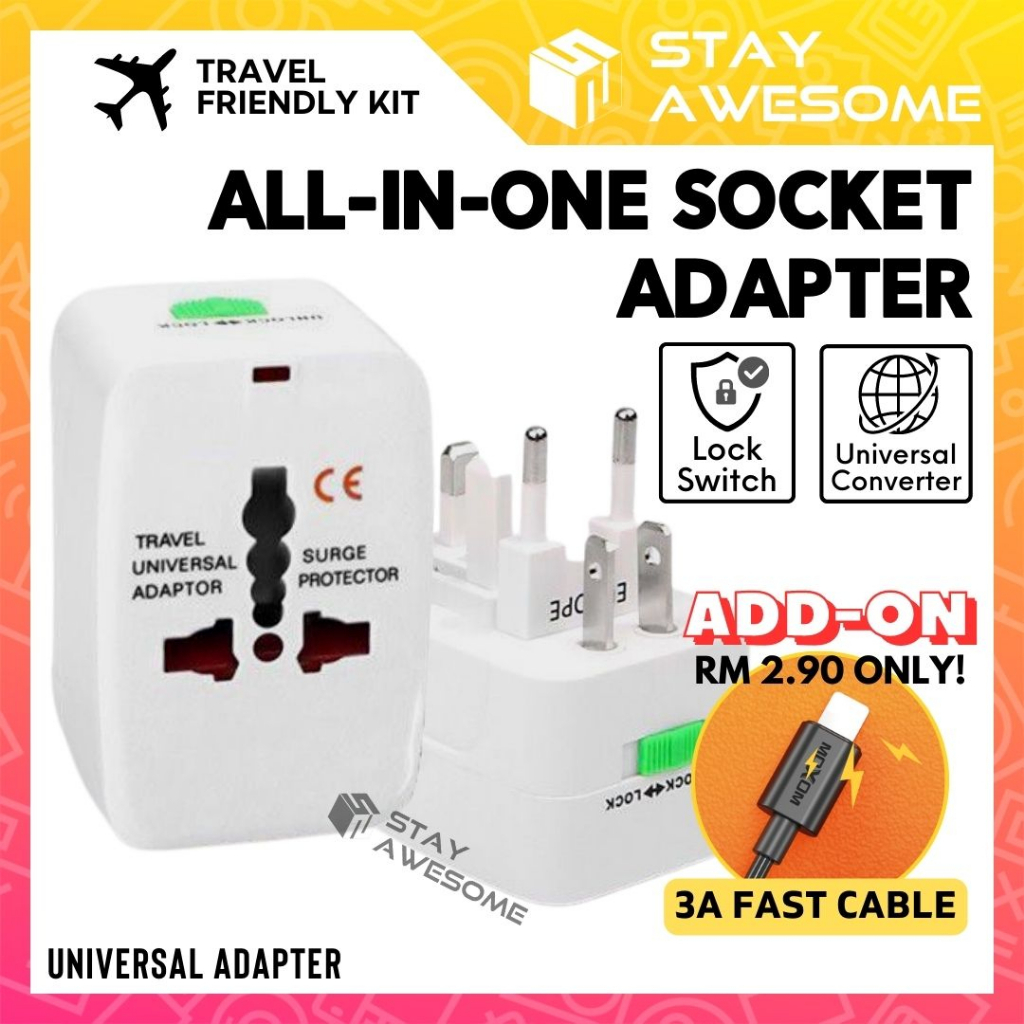 UNIVERSAL Plug Adapter Travel Adapter Universal Adapter Universal Plug ...