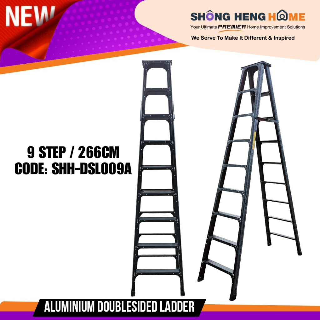 [HOTDEALS] SHH DSL Heavy Duty Aluminium Double sided Ladder (5-STEPS/6 ...