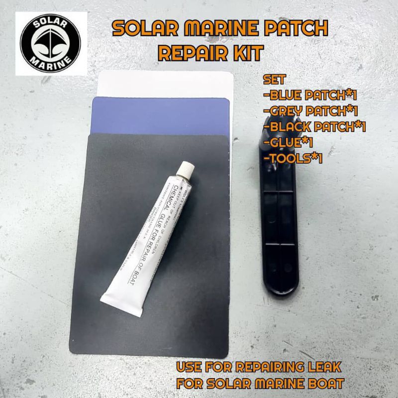 Solar Marine Patch Repair Kit For Repair Boat Leak Leak Patch | Shopee ...