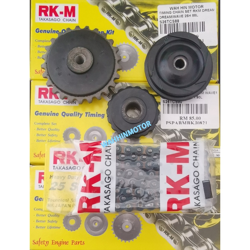 100% ORIGINAL RKM TIMING CHAIN SET TAIMING RANTAI KECIL HONDA EX5 DREAM ...