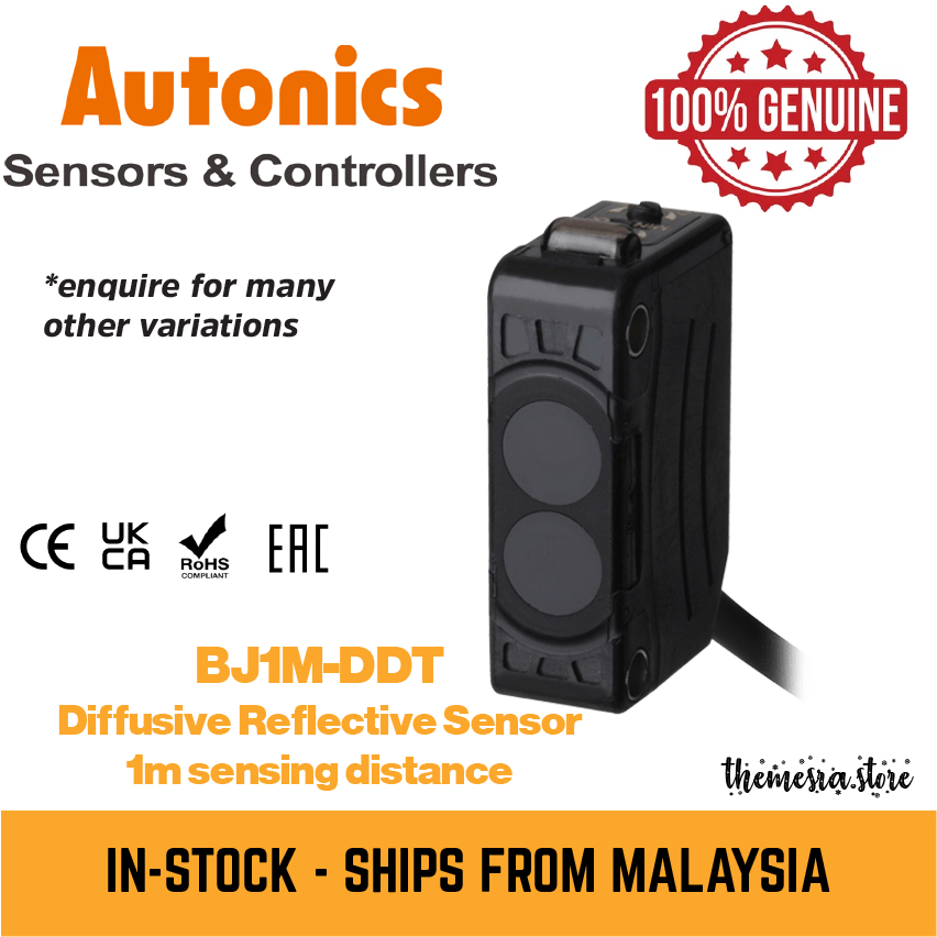 READY STOCK | [KOREA] Autonics Diffuse / Retro Reflective Sensor BJ1M-DDT BJ3M-PDT | Shopee Malaysia