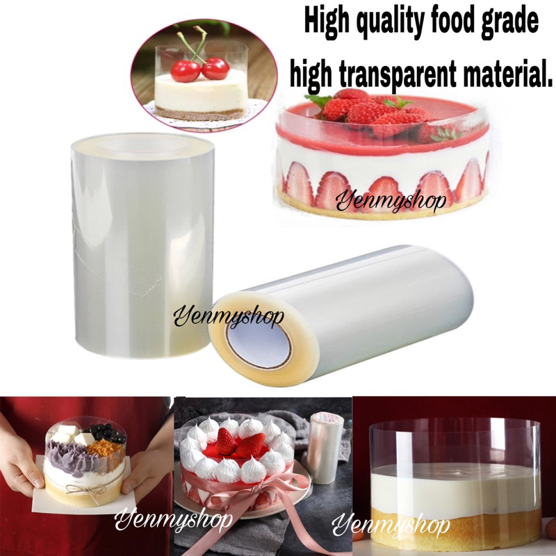 10M Kek Clear Hard Mousse cake card Surrounding Edge Wrap Tape Cake ...