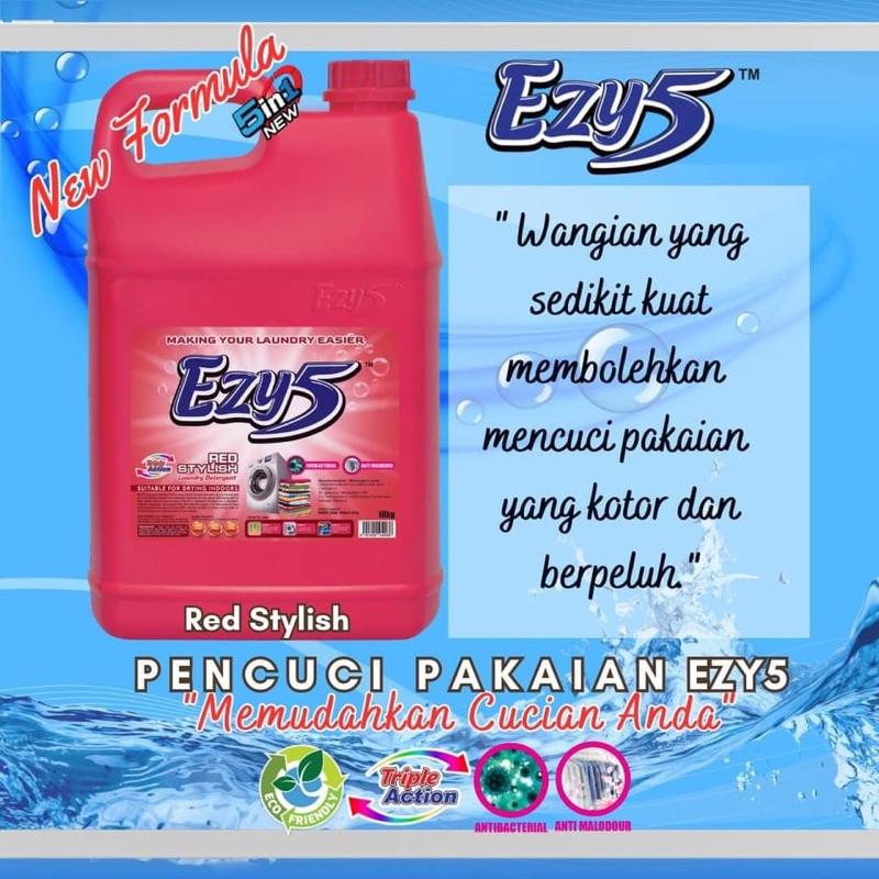 Ezy5 Detergent | Sabun Dobi Cuci Pakaian | Shopee Malaysia