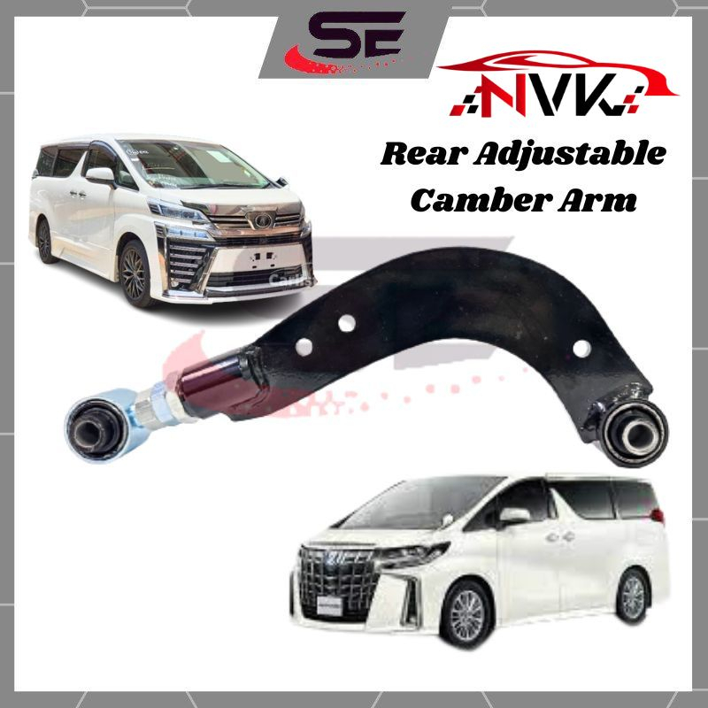 NVK New Toyota Vellfire Alphard AGH30 AGH35 GGH30 GGH35 Rear Adjustable Upper Arm Control Arm ...