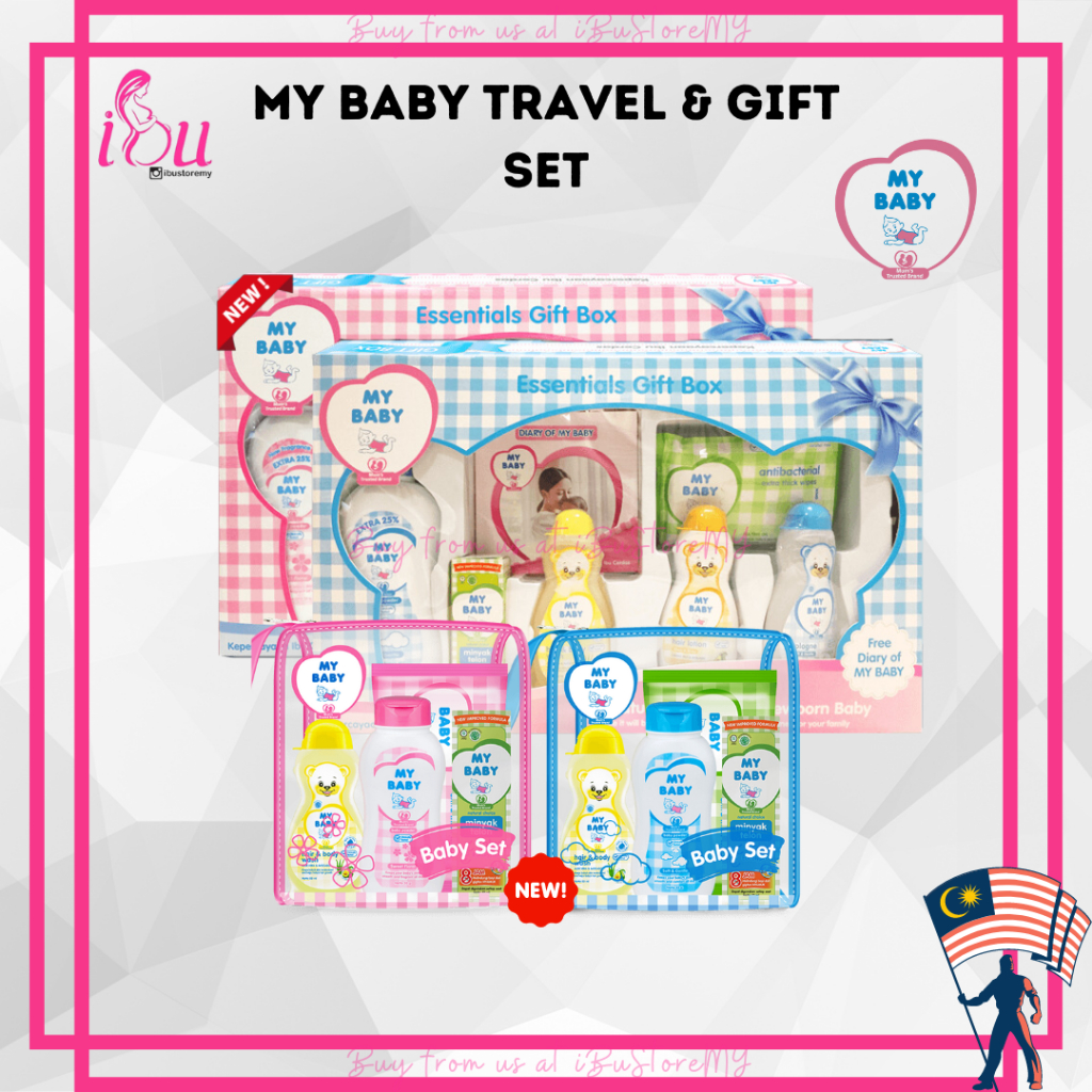 My Baby Minyak Telon Plus Gift Box Travel Set Mybaby Eucalyptus Body ...