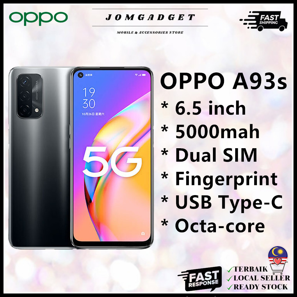 OPPO A93s ( 12GB RAM + 256GB ROM 6.5 Inch l 48MP 5000mAh ) - ( FREE ...