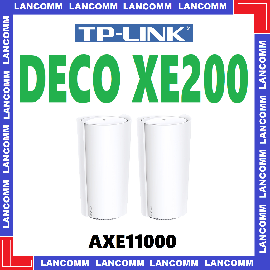 TP-LINK Deco XE200 AXE11000 Whole Home Mesh Wi-Fi 6E System | Shopee ...