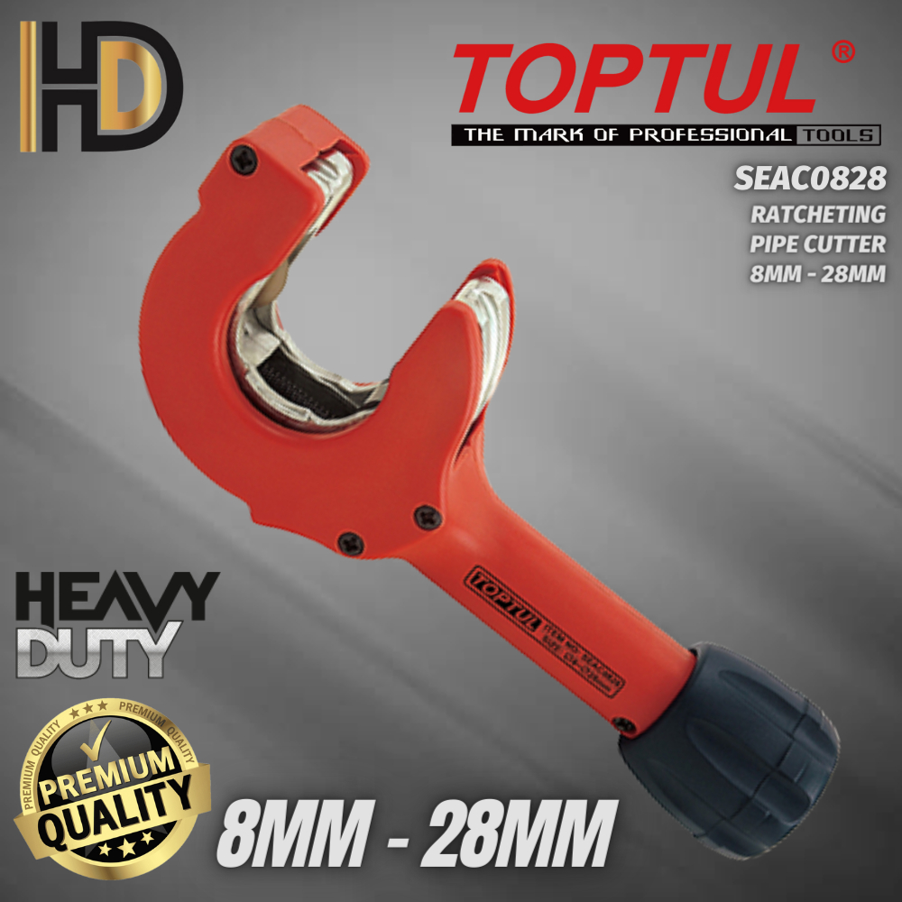 TOPTUL Ratchet Pipe Cutter / Heavy Duty Pipe Cutter With Ratchet Mode ...
