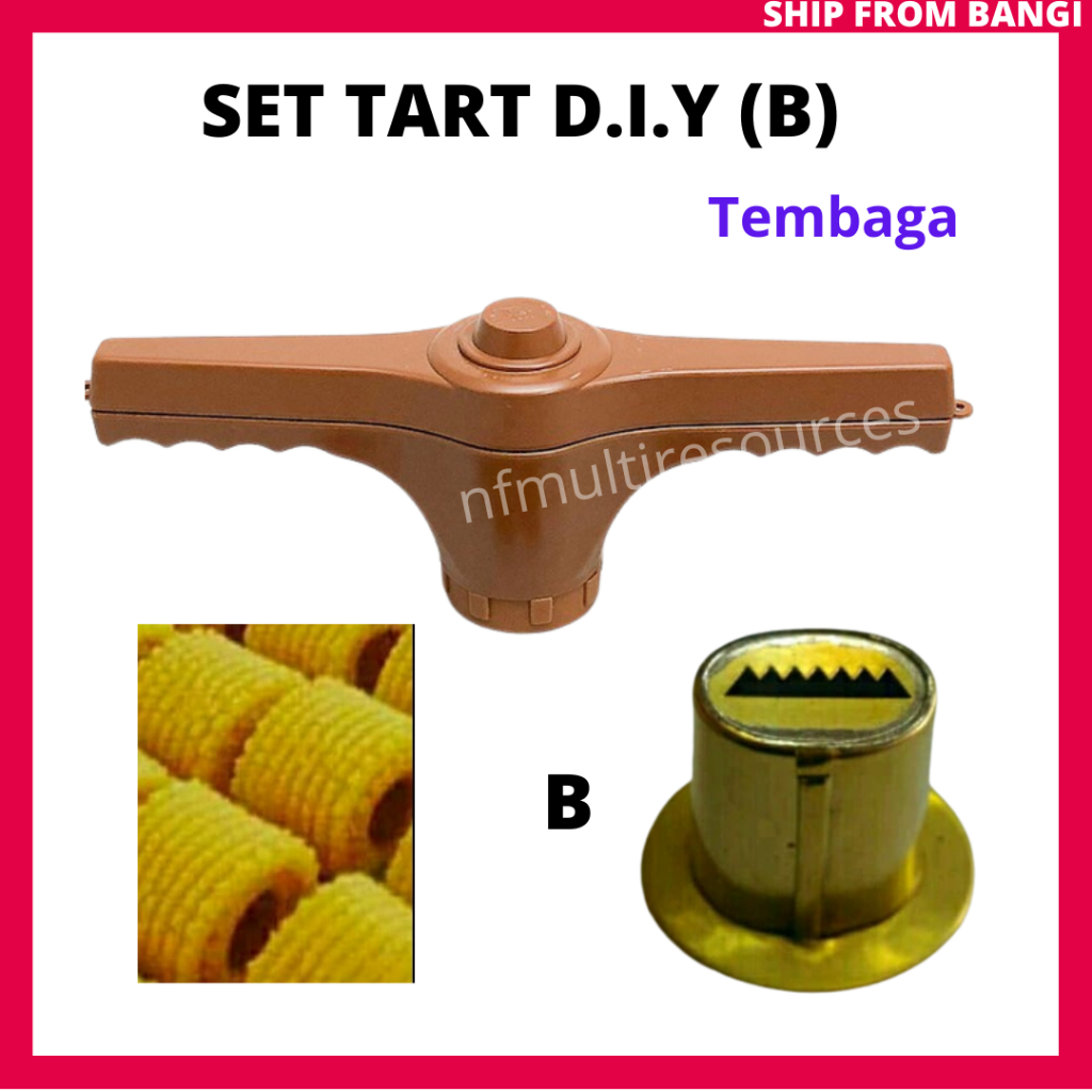 Acuan Tart Nenas DIY Gulung Semperit Klasik Tembaga Stainless Steel ...