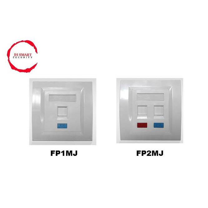 FP1MJ Single-gang Modular Jack Faceplate/ FP2MJ Double-gang Modular ...