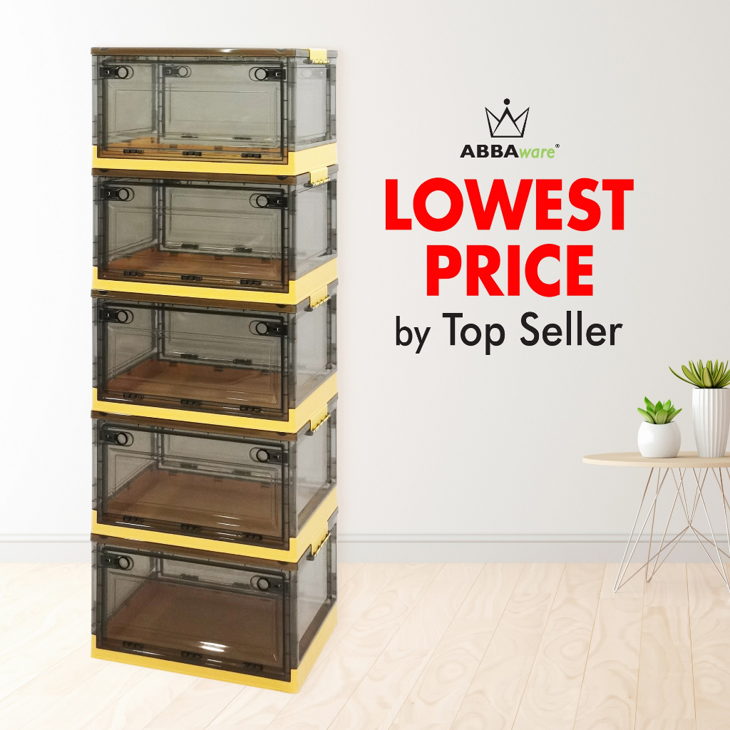 Foldable Transparent Storage Box / Multipurpose Storage Cabinet / Large ...