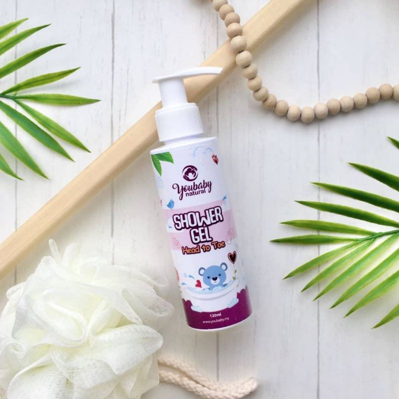 Youbaby Shower Gel Head to Toe (120ml) or (30ml) | Shopee Malaysia