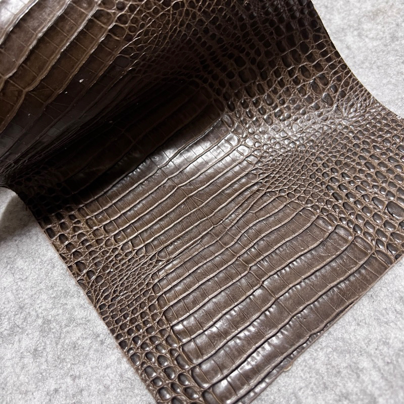 EMBOSSED ALIGATOR Crocodile Cow Leather Reptile Cetak Buaya Kulit (ALIG ...