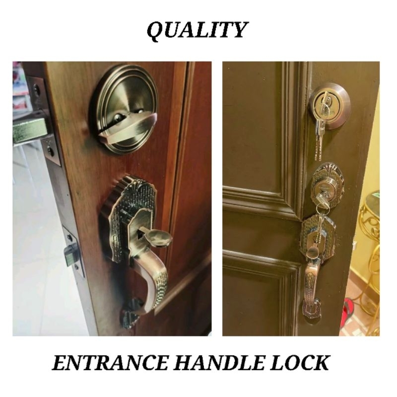 STD Entrance Handle Lock 8061/8102A/C Italy | Shopee Malaysia