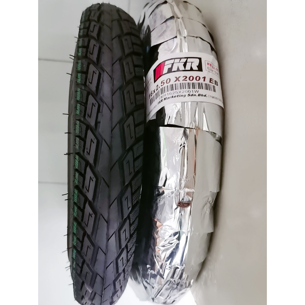 16 X 2.50 Electric Tyre FKR / E-bike tayar FKR Scooter Electric Bike ...
