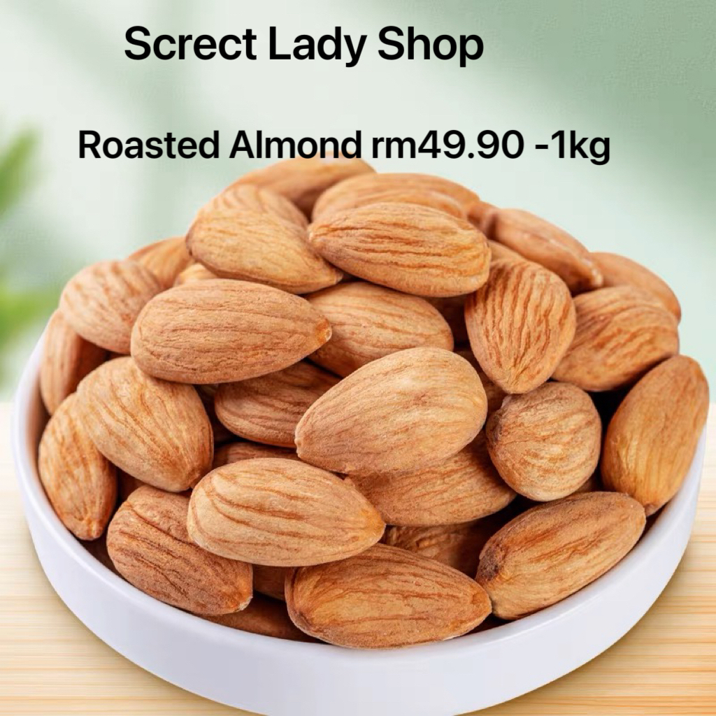 (Ready Stock)Roasted Almond Ready to Eat 1kg/500g | Shopee Malaysia