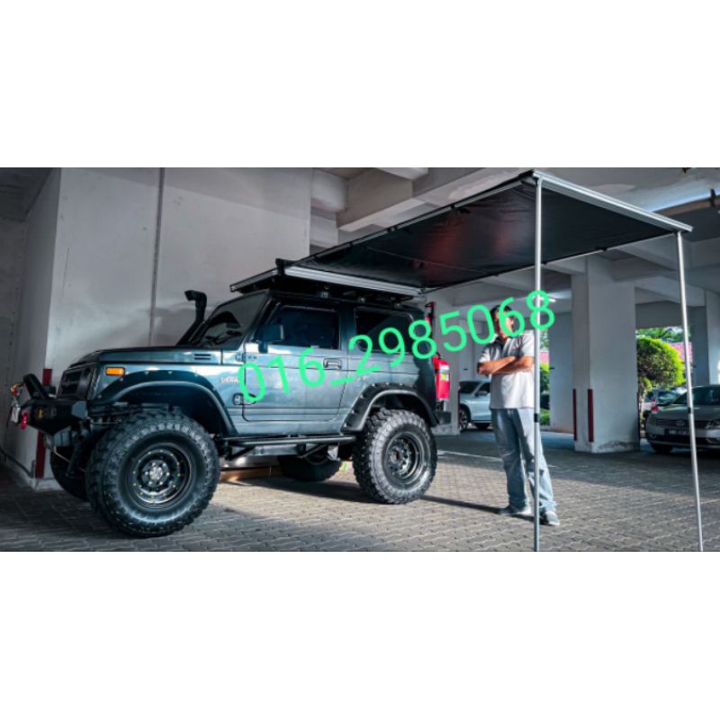 Premium Kualiti Car Side Awning tiang kain tebal Side tent roof rack ...