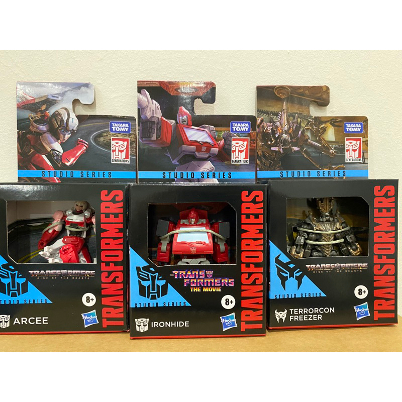 Transformers Studio Series Core Class Arcee Ironhide Terrorcon Freezer ...