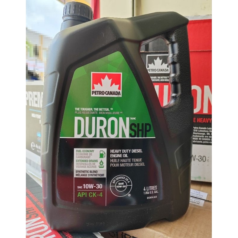 4L Petro-Canada Duron SHP 10W-30 10W30 Heavy Duty Engine Oil API CK-4 ...