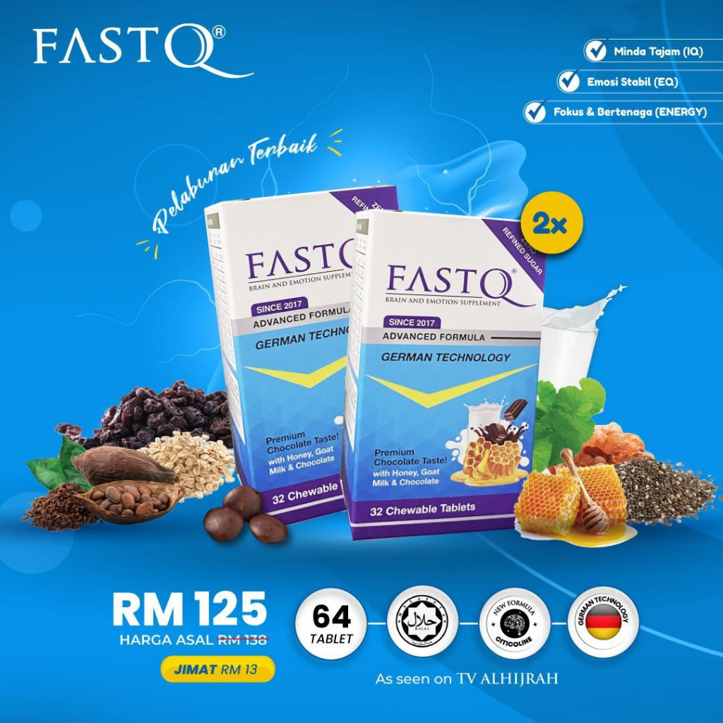 READY STOK FAST Q MINDA DAN EMOSI SET COMBO 32 TABLET VIRAL | Shopee ...