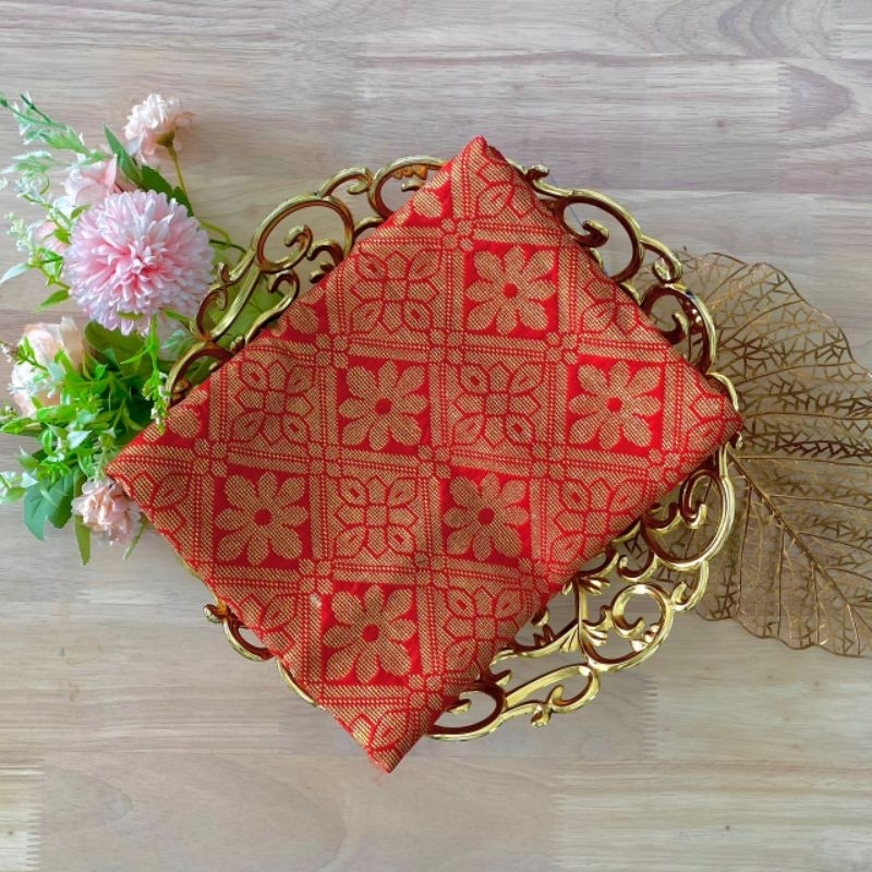 🔥NEW🔥Sampin songket Merah cili sulam emas - Red Gold Men Samping 2meter ...