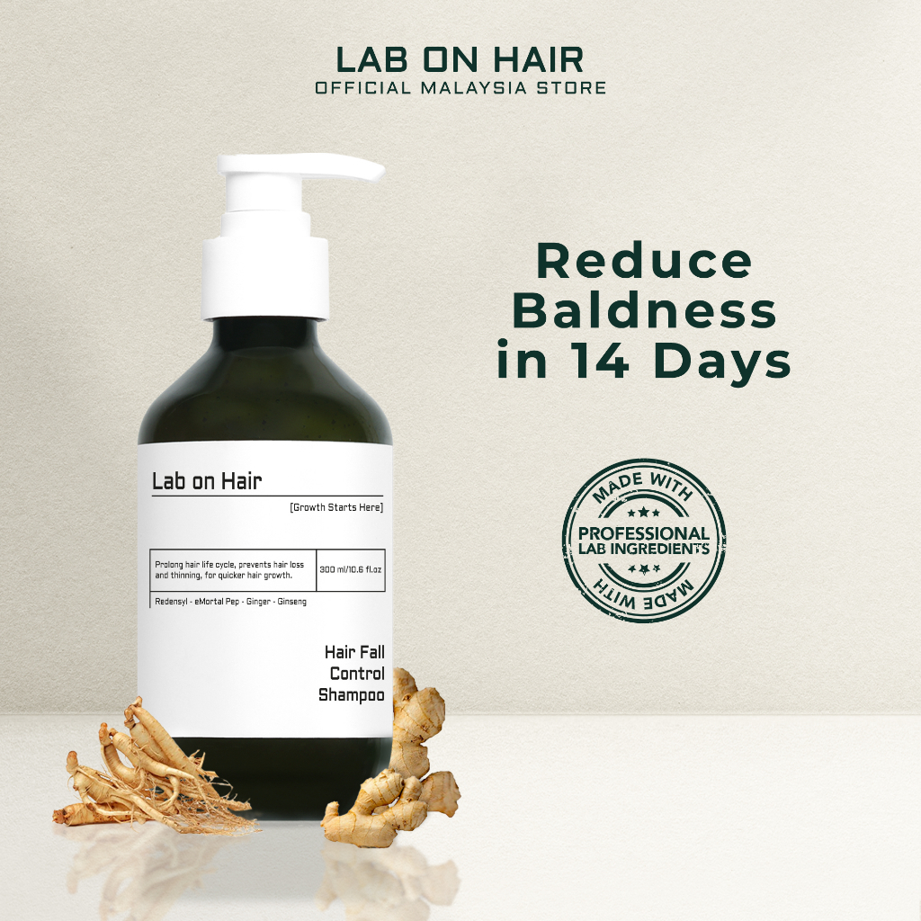 Lab On Hair Loss Control Shampoo Anti HairFall- For Hair Growth Ubat Penguat Kulit Rambut with ...