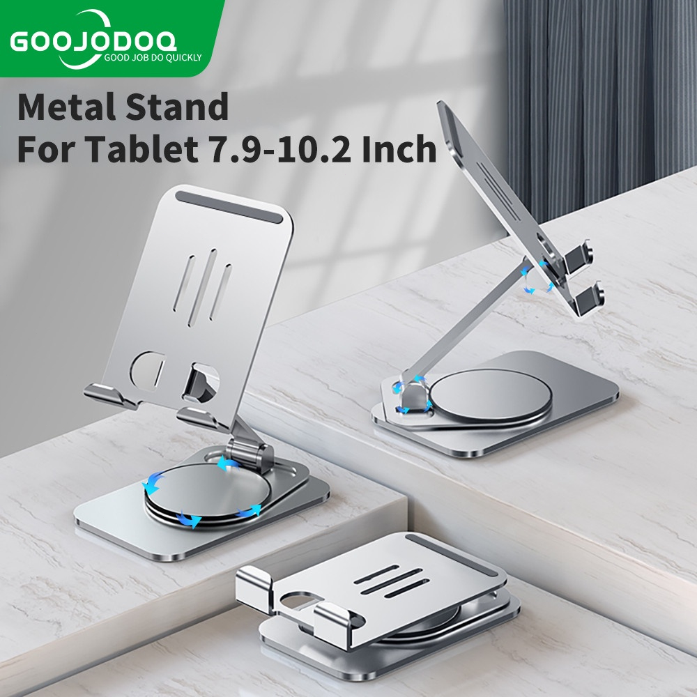 GOOJODOQ Adjustable 360° Degree Ultra-Thin Metal Tablet Stand | Shopee ...