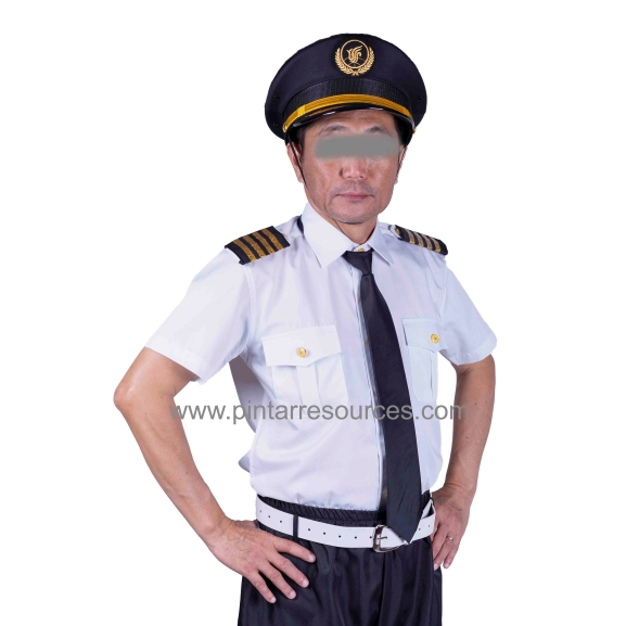 READY STOCK Cosplay Adult Men Pilot Juruterbang Occupation Costume ...