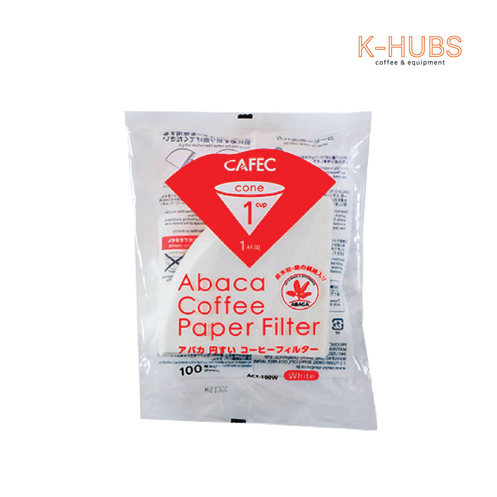 CAFEC ABACA COFFEE FILTER PAPER (CONE) 1 CUP / 2-4 CUPS | Shopee Malaysia