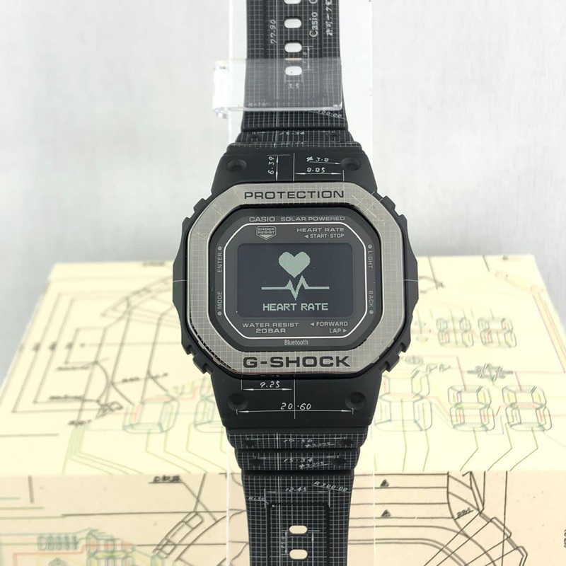 Casio G-Shock G-SQUAD Tough Solar Bluetooth Heart Sensors DW-H5600EX-1 ...