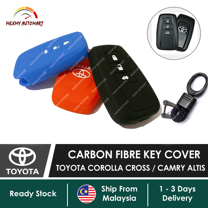 Toyota Corolla CROSS CAMRY ALTIS CHR Car Silicone Key Cover Remote ...