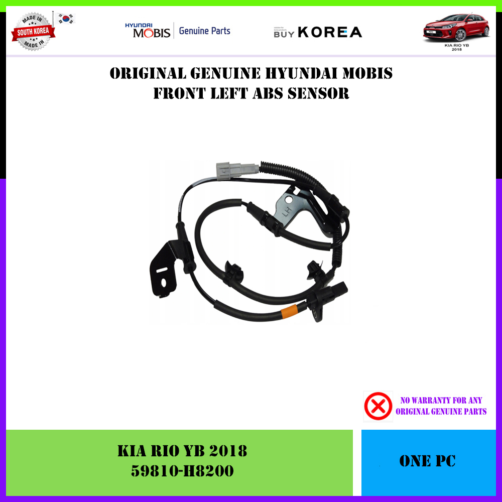 Kia Rio YB 2018 Front Genuine Hyundai Mobis ABS Sensor (Left 59810 ...