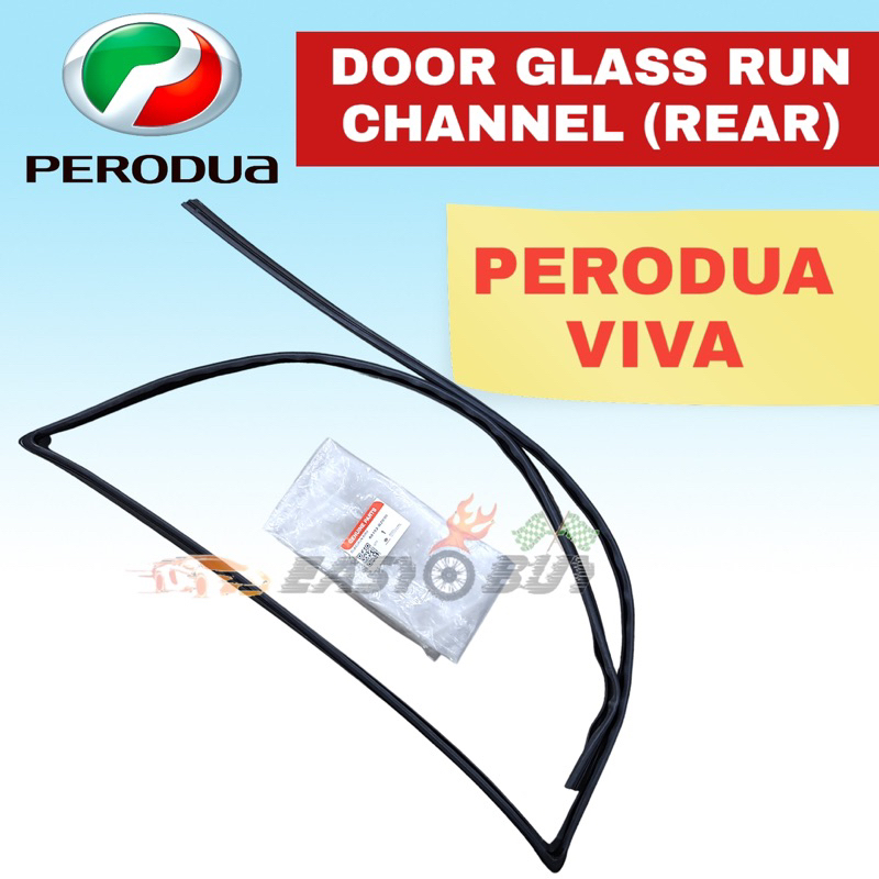 ORIGINAL PERODUA VIVA - Door Glass Run Channel (Getah Tingkap) REAR ...