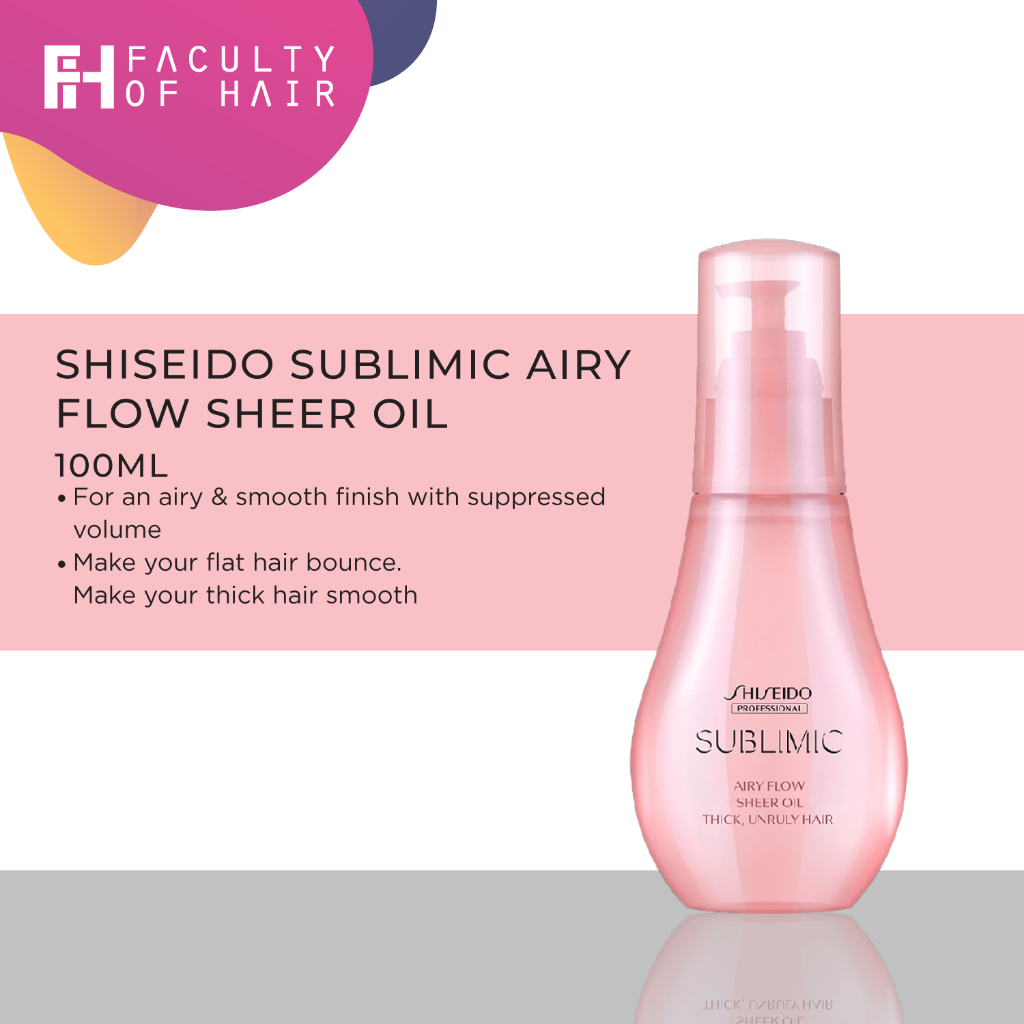 Shiseido Sublimic Airy Flow Sheer Oil (100ml) | Shopee Malaysia
