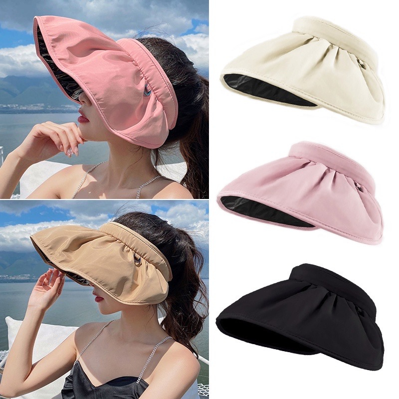 Influencer Same Style Shell Sun Hat Female Anti-Ultraviolet Summer ...