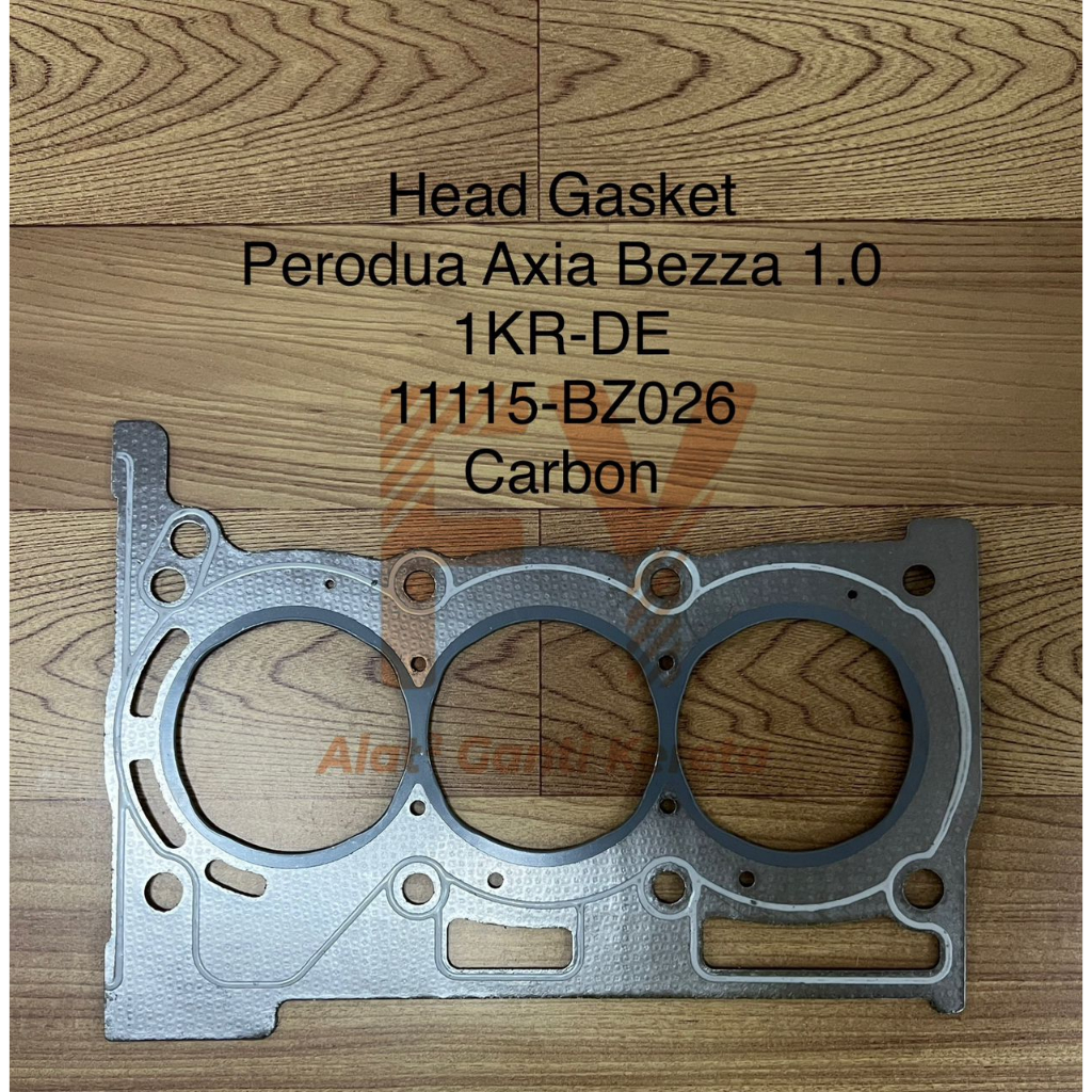 HEAD GASKET PERODUA AXIA 1.0 BEZZA 1.0 (1KR-DE) (CARBON) (11115-BZ026 ...