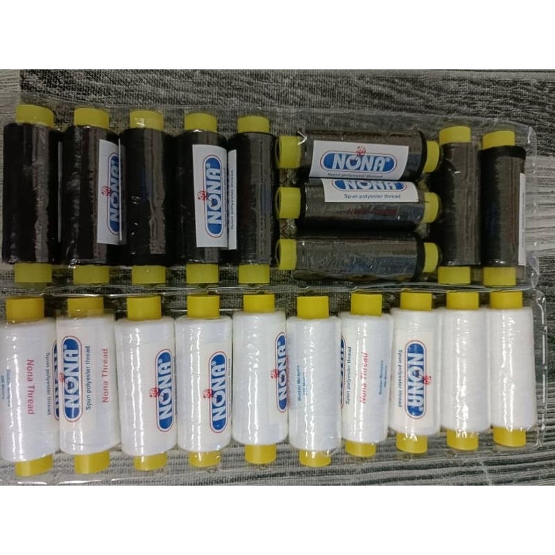 (NONA) Spun Polyester Thread 250m Benang Jahit | Shopee Malaysia