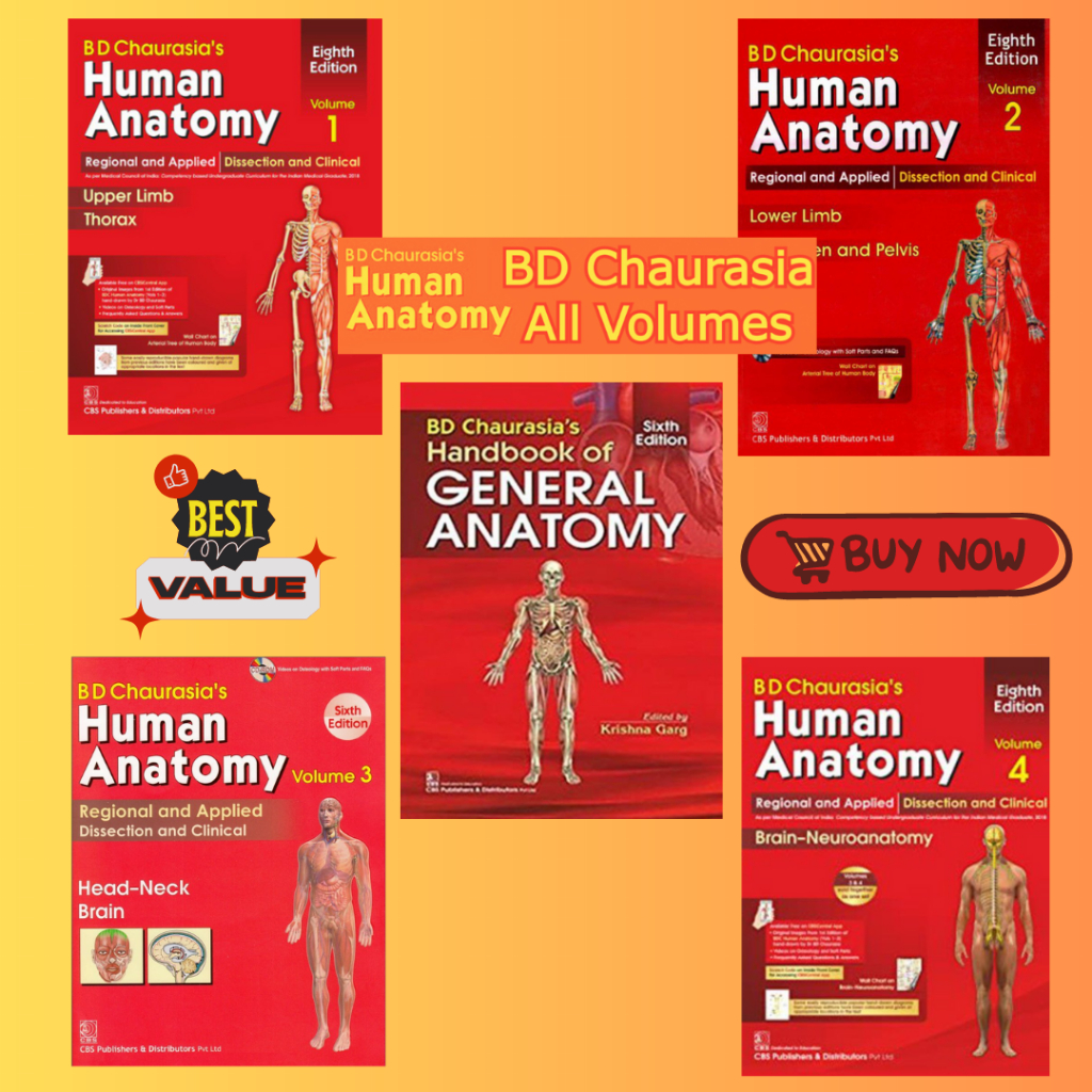 BD Chaurasia Human Anatomy 8th Edition Book Series | Shopee Malaysia