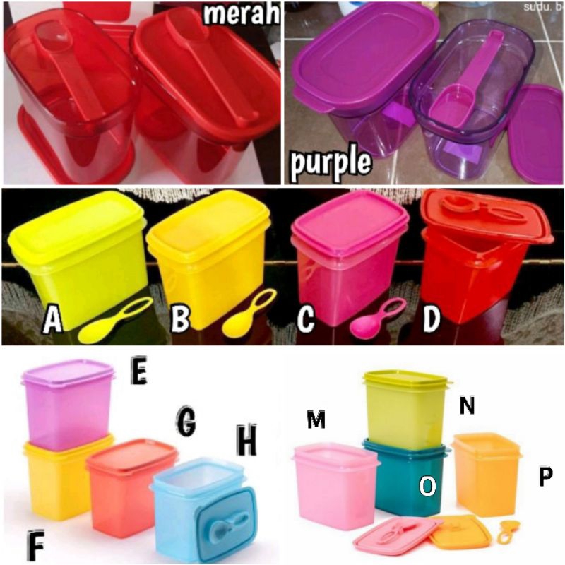 Tupperware Umami Clear saver with spoon Four season Bekas rempah dengan ...